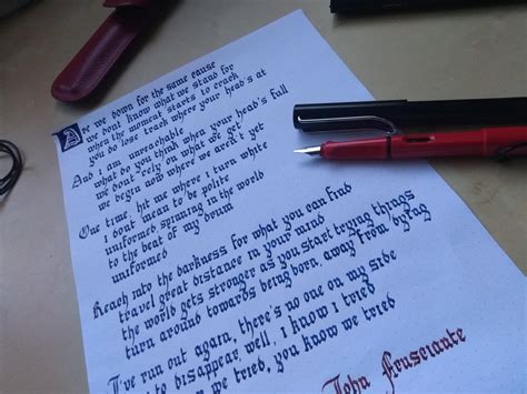 I Love My Lamy Stub Nib