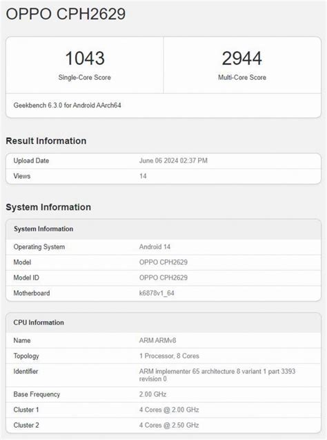 Oppo Reno Pro Global Variant Runs Geekbench With Dimensity Gsmarena Com News
