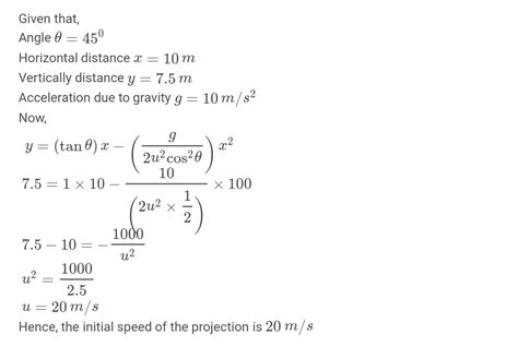 A Particle Is Projected From Ground With Some Initial Velocity Making