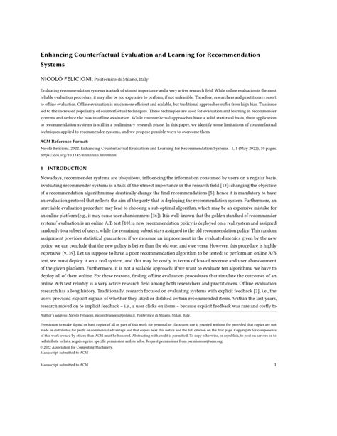 Pdf Enhancing Counterfactual Evaluation And Learning For