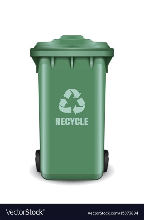 Recycling Bin For Trash And Garbage Trash Can Vector Image