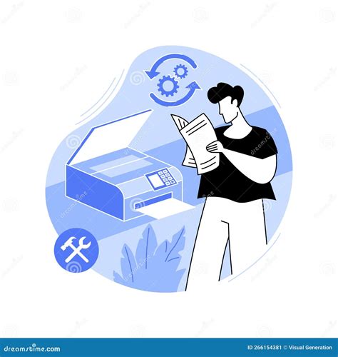 It Peripherals Repair Isolated Cartoon Vector Illustrations