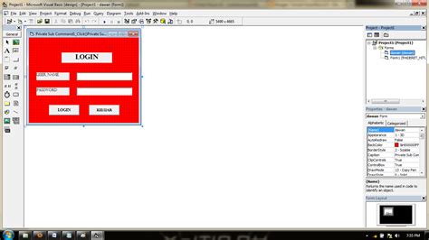 Cara Membuat Form Login Sederhana Pada Vb 60 ~ Odes Blog