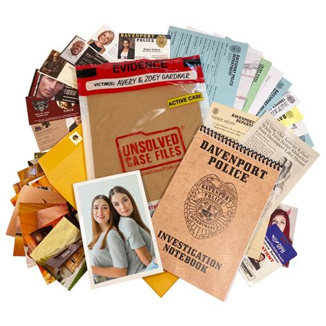 Unsolved Case Files Avery And Zoey Gardner Board Game At Mighty Ape Nz