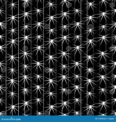 Cactus Plants Texture Seamless Pattern Background Cartoon Vector