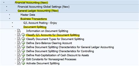 how to do document splitting in sap