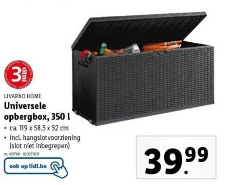 Universele Opbergbox L Promotie Bij Lidl