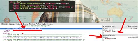 Javascript Display None Unable To Override Doing Its Own Thing