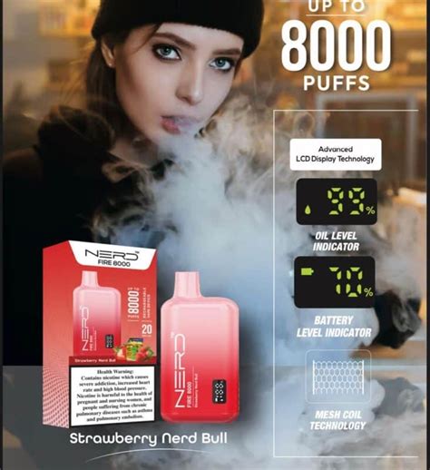 Nerd Fire 8000 Puffs Disposable Vape Joy Vape Dubai