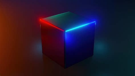 Premium Photo Rainbow Light Cube