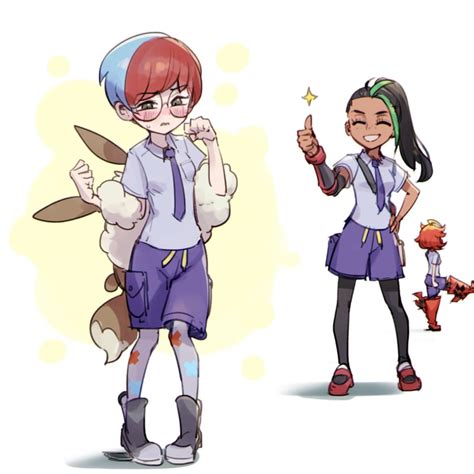 Eevee Nemona Penny And Mela Pokemon And More Drawn By Phantom Ix Row Danbooru