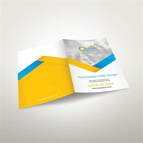 Glued Folders Presentation Folders Ez Printers