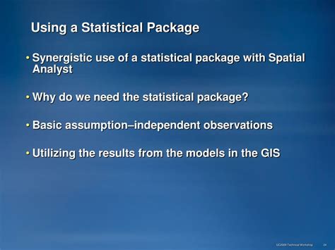 Ppt Arcgis Spatial Analyst Statistical Modeling Powerpoint Presentation Id160902