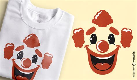 Descarga Vector De Diseño De Camiseta Con Cara De Payaso