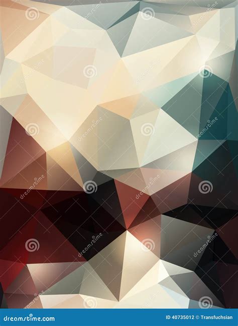 Vector Abstract Polygonal Low Poly Background Stock Vector Illustration Of Crumpled Geometry