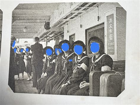 制服市場 香川県 1958年／香川県三豊郡三野村・三野津中学校。昭和三十三年三月。【卒業記念アルバム ペラ紙】。