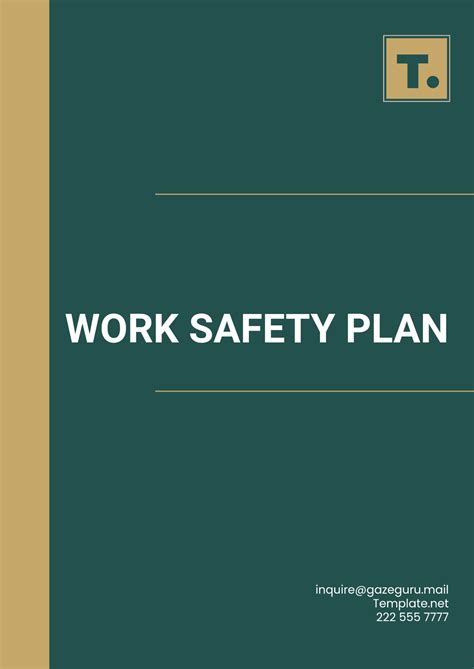 Free Work Plan Templates Editable And Printable