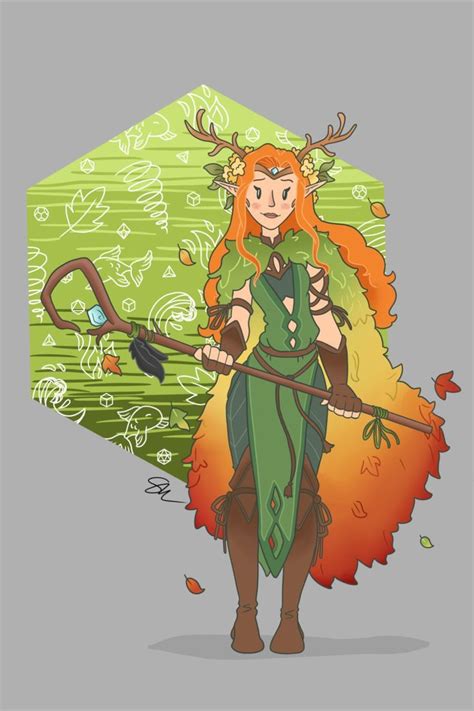 Chica Gato Neko Anime Elf Druid Vox Machina Critical Role Fan Art