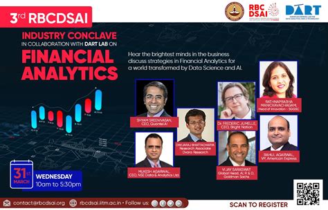 3rd Rbcdsai Industry Conclave In Collaboration With Dart Lab On Financial Analytics Robert