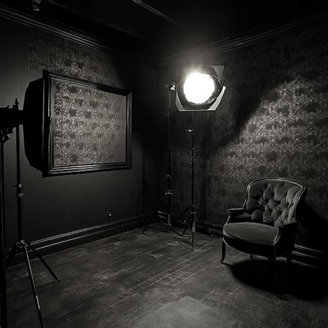 A Photoshoot Room With A Dramatic Film Noir Aesthetic Premium Ai
