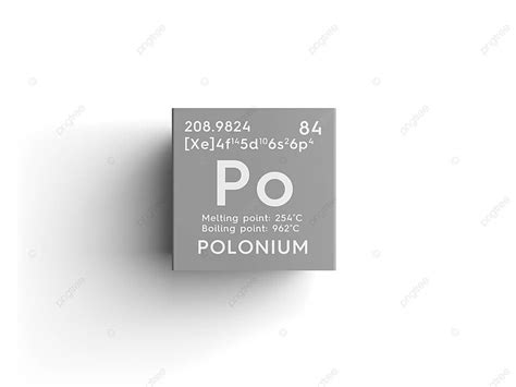Mendeleevs Periodic Table Polonium A Metalloid Chemical Element Photo