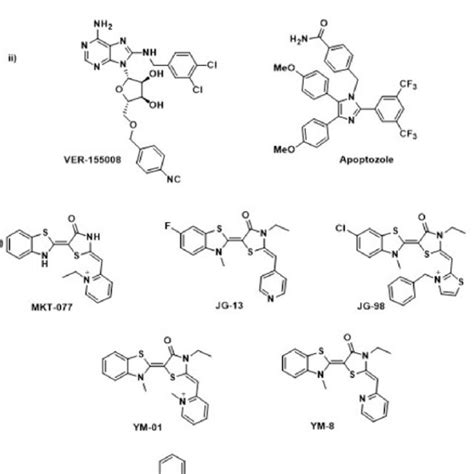 Structure Of Some Hsp70 Inhibitors I Substrate Binding Domain