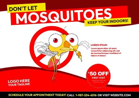 Don`t Let Mosquito Keep In Doors Template Postermywall