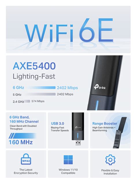 TP Link Archer TXE70UH Tri Band WiFi 6E High Gain AXE5400 TXE50UH AXE300 TX20UH AX1800 USB 3 0