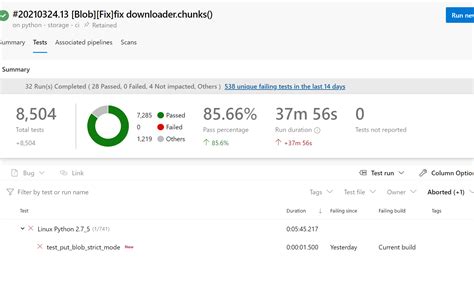 Restarting Failed Job Can Fix Python Storage Ci Pipeline Failure Issue Azure