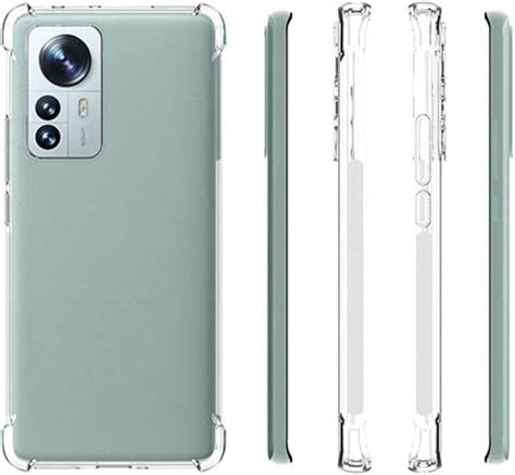For Xiaomi 12 Pro Case Slim Shock Absorption TPU Soft Edge Bumper With