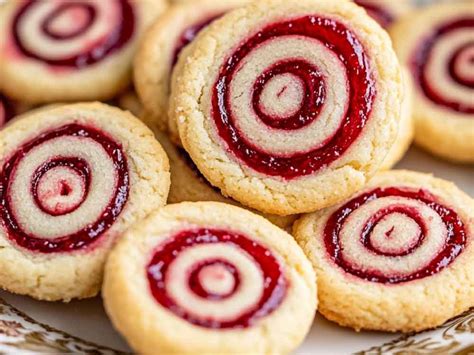 Raspberry Swirl Cookies