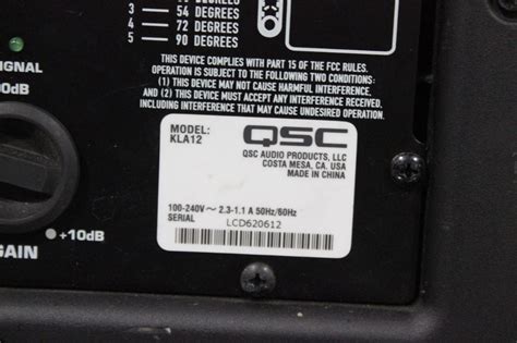QSC KLA12 1000W 12 2 Way Active Line Array Speaker