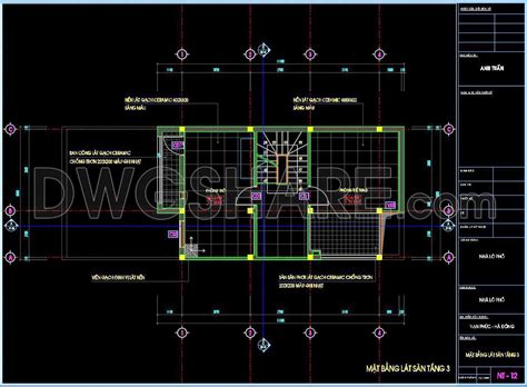 CAD Drawings Of Floor Tiling And Ceiling Paneling For A Story Townhouse Free Cad Blocks