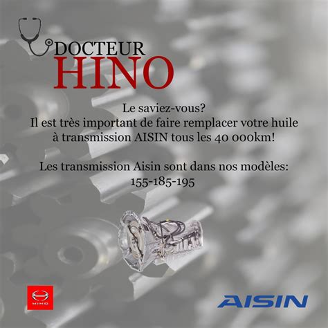 Replace The Aisin Transmission Oil Laval Hino
