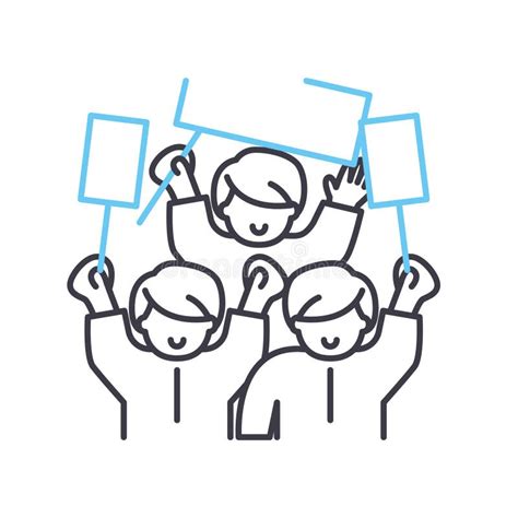 Right To Assemble Line Icon Outline Symbol Vector Illustration