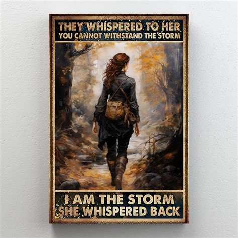 Trinx Woman I Am The Storm 2 Print On Canvas Wayfair