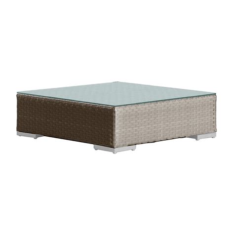 Hospitality Rattan Rubix Coffee Table With Glass