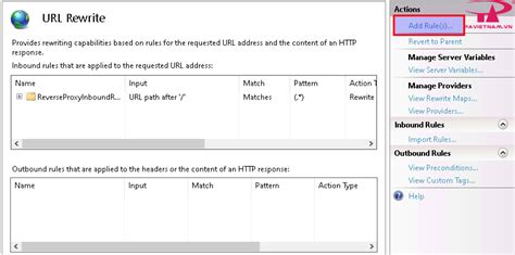 Reverse Proxy V I Rewrite Tr N Iis