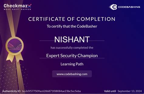 Nishant Shah On Linkedin Applicationsecurity Appsec Securitychampions Checkmarx