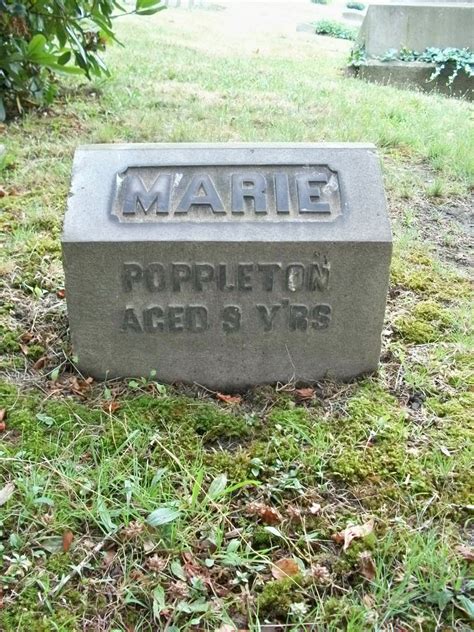 Ellen Marie Poppleton 1878 1887 Find A Grave Memorial