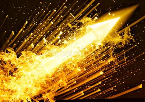 3d Illustration Of Colorful Rocket Fireworks Launched Into The Night