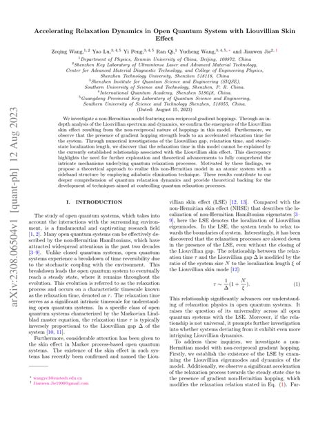 pdf accelerating relaxation dynamics in open quantum system with