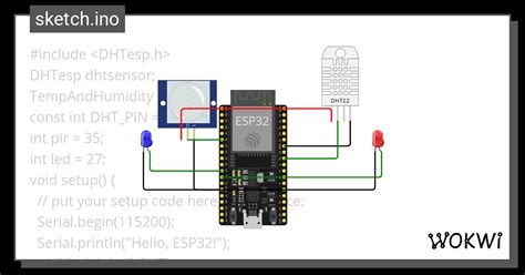 Pir Sensor Only Copy Wokwi ESP32 STM32 Arduino Simulator