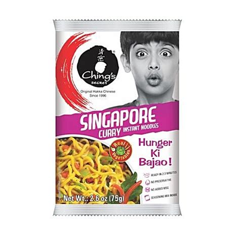 Buy Chings Instant Noodles Singapore Curry 60 Gm Online At Best Price