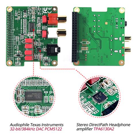 Rpi Hifi Dac Hat Raspberry Piindustrial Camerausb To Can Fd