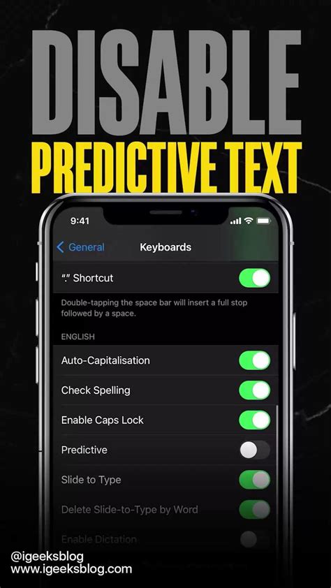 Want To Turn Off Predictive Text On Your Iphone Video Predictive
