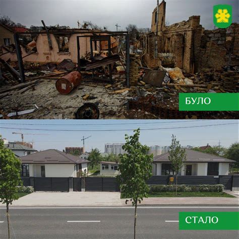 У Бучі повністю або частково відновлено понад 900 будівель фото до та після Новини України