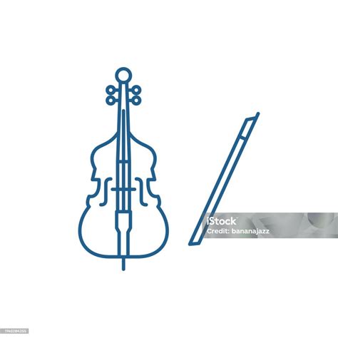 Concept Dicône De Ligne De Musique De Violon Violon Musique Plat