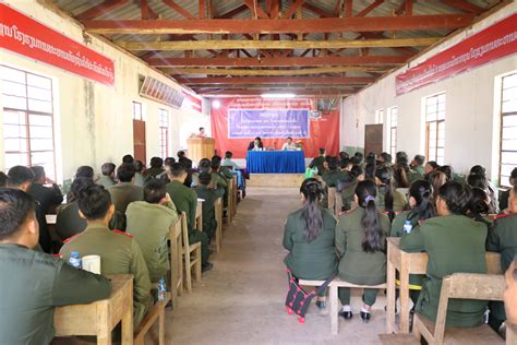 ສະມາຊິກສະພາແຫ່ງຊາດ ແລະ ສະພາປະຊາຊົນແຂວງ ລົງພົບປະ ນາຍ ແລະ ພົນທະຫານ ຢູ່ທີ່ໂຮງຮຽນທະຫານທ້ອງຖິ່ນ