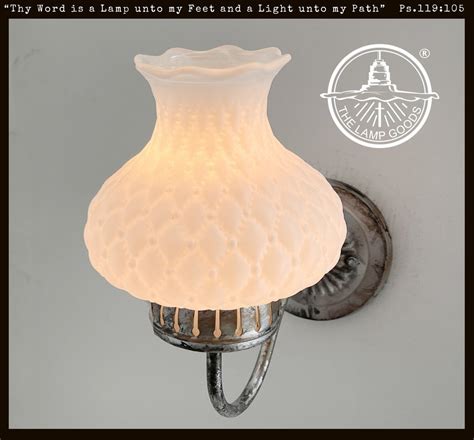 Milk Glass Sconce Bathroom Vanity Light The Lamp Goods